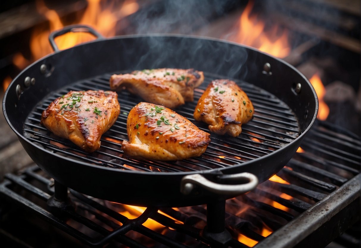 What is the Proper Cooking Temperature for Barbecue Chicken at Outdoor ...